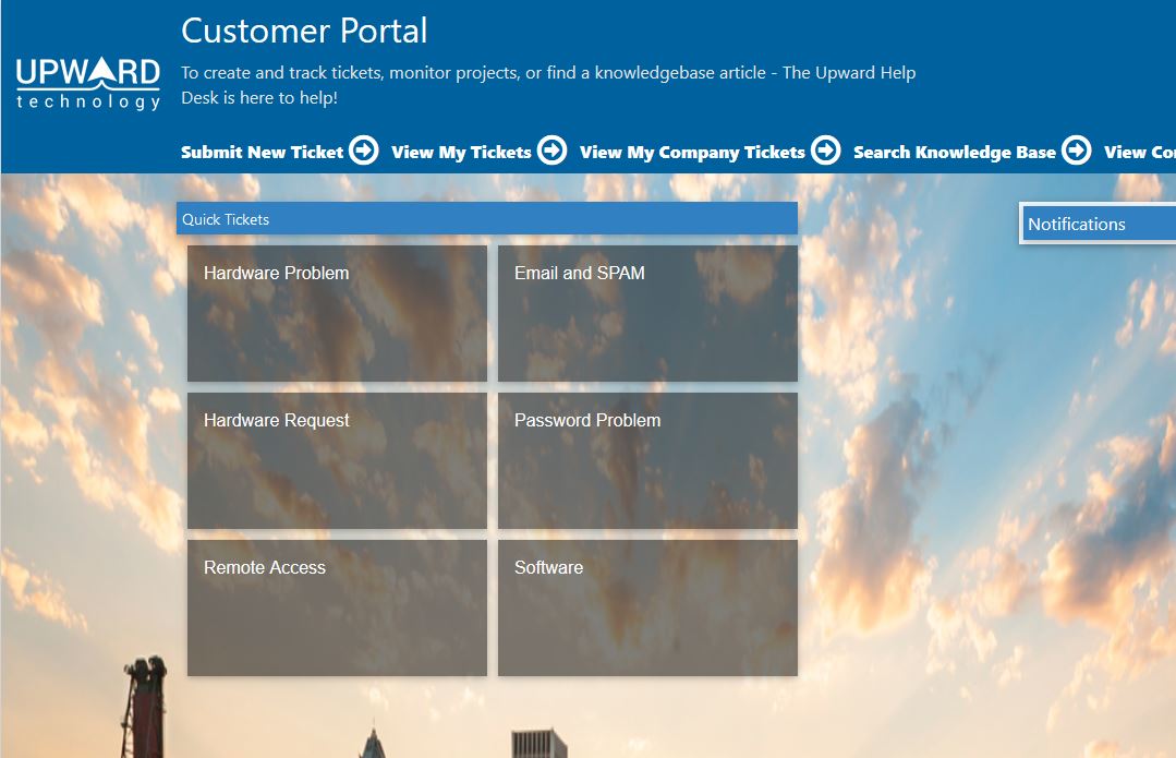 Launching our new Help Desk System! - Upward Technology